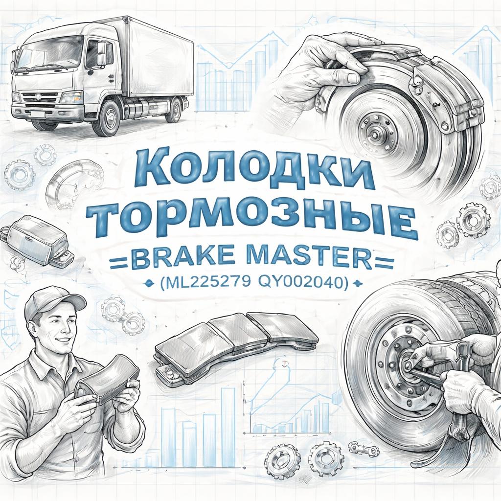 Колодки тормозные (комплект на ось дисковые) Fuso Canter TF =BRAKE ...